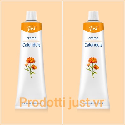 2 JUST crema calendula 100 ml Prontaconsegna scottature eritema solare ...