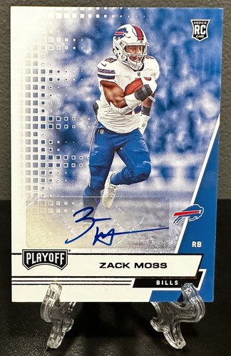 2020 Playoff ZACK MOSS Rookie Auto RC Autograph🔥Bills Indianapolis ...