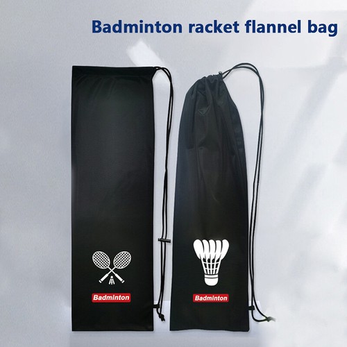 Badminton Racket Cover Bag Soft Storage Bag Case Drawstring Pocket ...