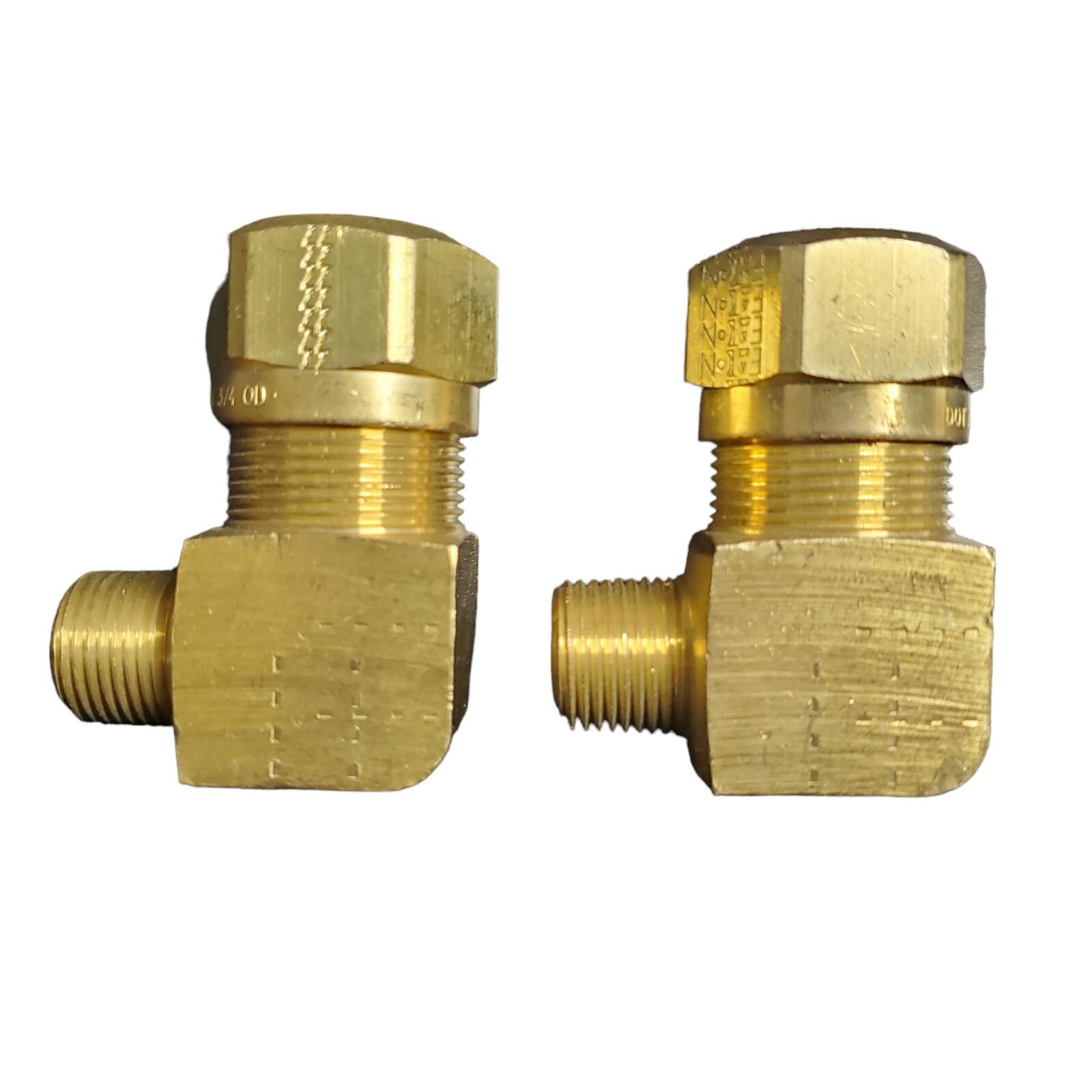 Eaton 326 Weatherhead Male Elbow Brass 1/2” Thread x 3/4” Tube 2pk | eBay