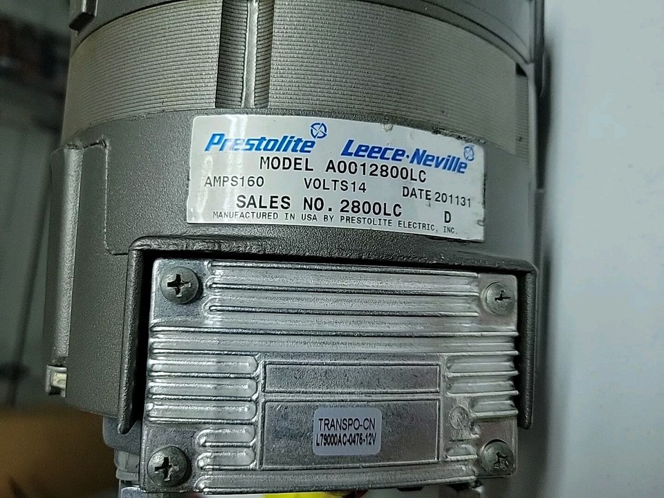 Prestolite Leece-Neville Alternator 14V 160 AMP A0012800LC 2900LC ...