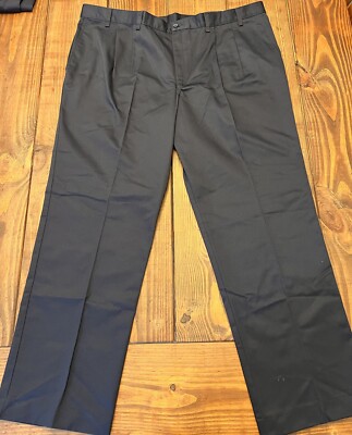 Edwards Navy Men's Work Dress Pants Pleated Budweiser Logo Back Pocket ...