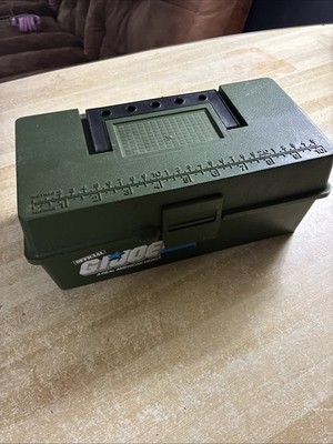 VTG GI Joe A Real American Hero Green Plastic Tool Tackle Storage Toy ...