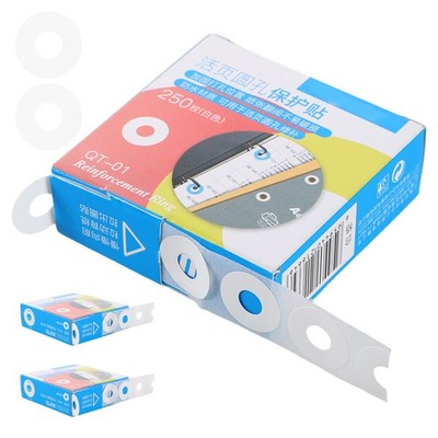 750 Pcs Punching Repair Stickers Hole Reinforcement Labels Clear | eBay ...