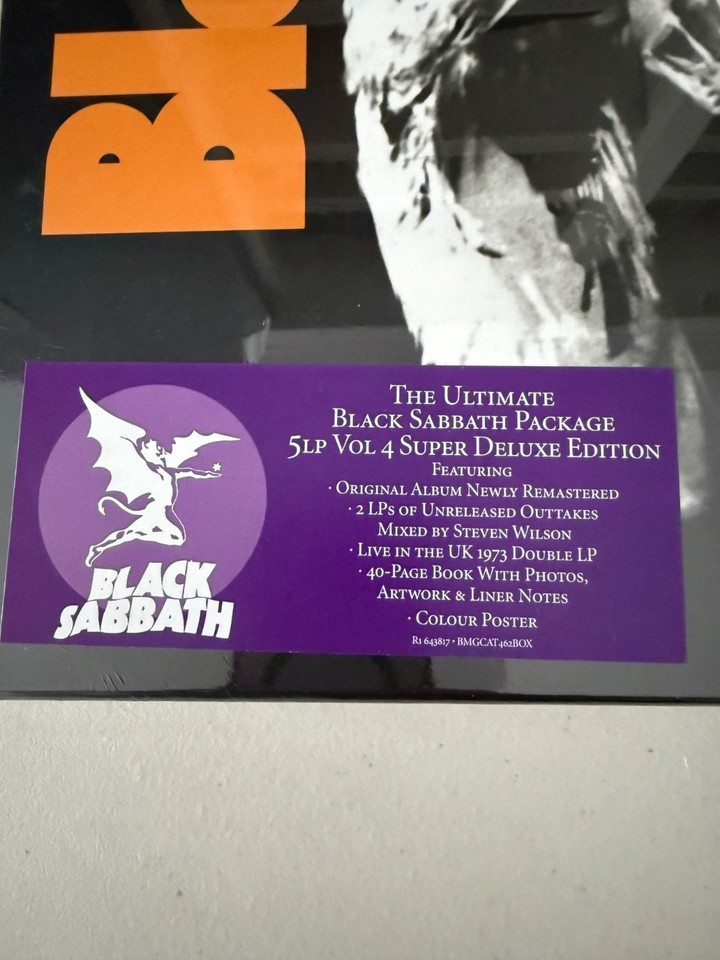 Black Sabbath – Vol. 4 (Super Deluxe Edition, 5LP Vinyl Box Set) SEALED ...