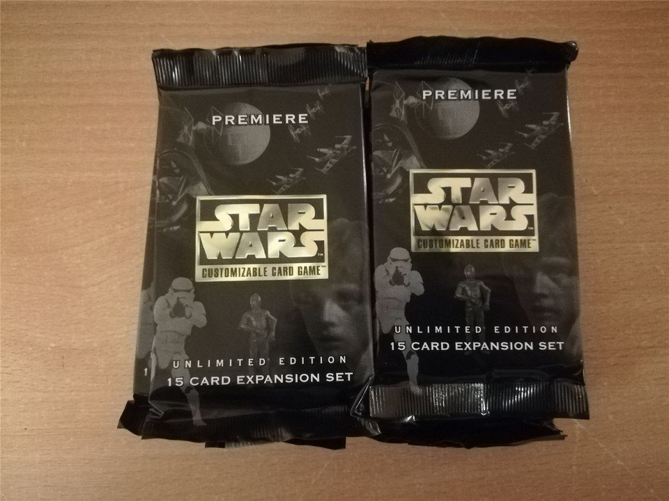 Star Wars CCG Premiere Unlimited Lot Of 20 Sealed Booster Packs 300 ...
