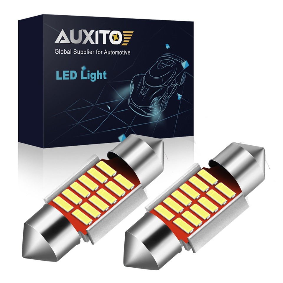 31MM Festoon DE3175 LED Map Dome Interior Light Bulb 6000K Super Bright ...