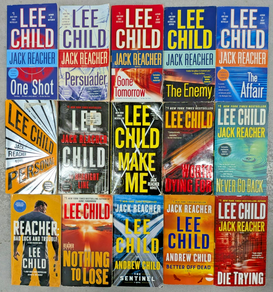 Jack Reacher Complete Series Paperback Set 1-29 Lot 29 Books Lee Child ...