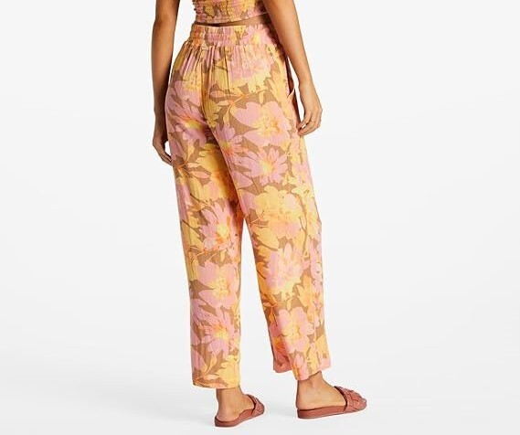 BILLABONG SUN RAYS Women's Elastic Waist Pants - MUL - Small/8 - NWT | eBay