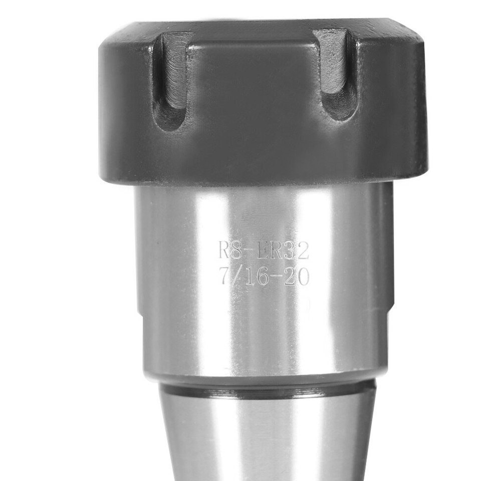 R8 Shank ER32 Collet Chuck Holder + 12Pcs Collets CNC Milling Lathe Set ...