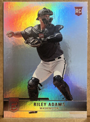Riley Adams 2022 Chronicles Elite Rookie Card #23 Washington Nationals ...
