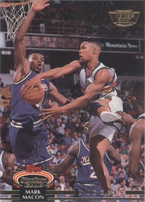 1992-93 Topps Stadium Club - Mark Macon #16 Members Only for sale ...