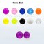 10pcs. Pack Threaded Acrylic UV Ball Replacement Top Part 16G 14G 3mm ...
