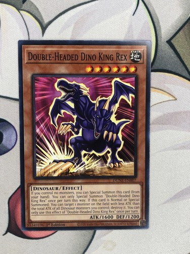 Yu-Gi-Oh! TCG Double-Headed Dino King Rex Duelist Nexus DUNE-EN007 1st ...