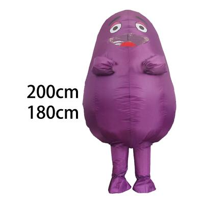 Inflatable Grimace Costume Novelty Clothes Full Body Suit Jumpsuit ...
