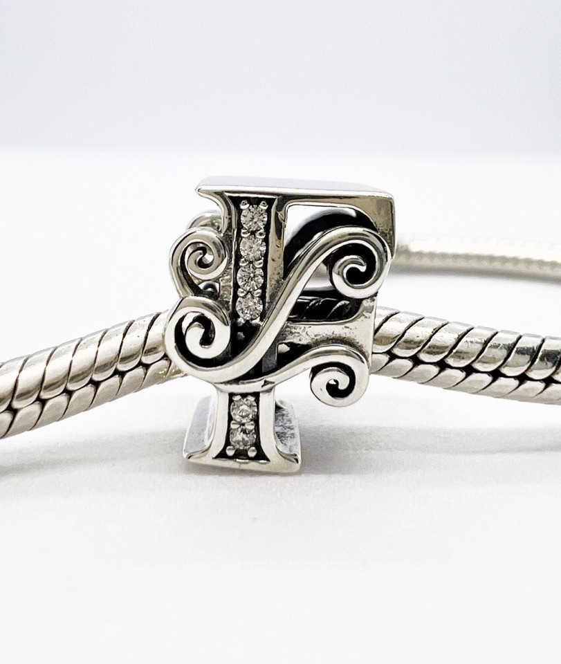 Letter Charm Vintage Name Initial Alphabet A-Z Genuine 925 Sterling ...