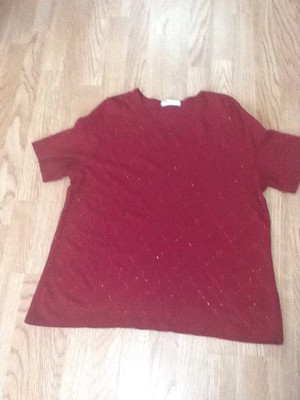 Women's Size Large Bon Marche Red Top | eBay UK