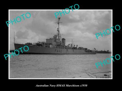 OLD 8x6 HISTORIC AUSTRALIAN NAVY PHOTO OF THE HMAS MURCHISON SHIP c1950 ...