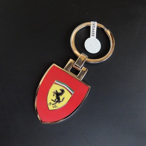 Ferrari key chain fob ring metal keychain Scuderia F1 logo emblem badge ...
