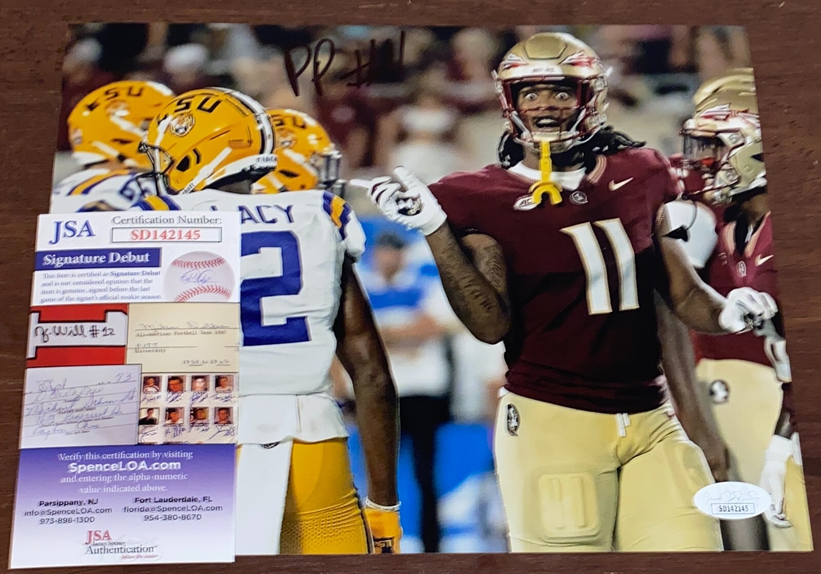 Patrick Payton Signed Autographed 8x10 Photo FSU Florida State ...