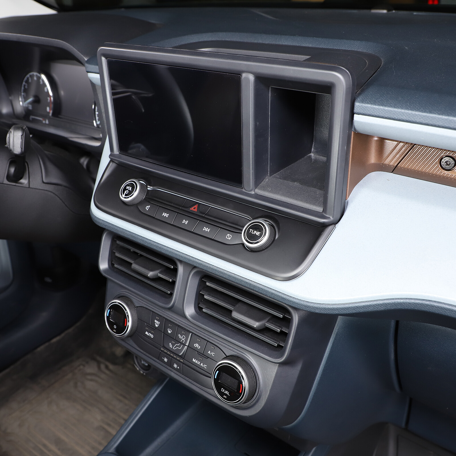 Fits 2022-2024 Ford Maverick Radio Console Panel Matte Black Interior ...