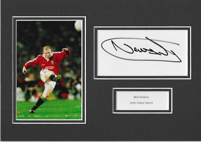 Neil Jenkins - Wales Rugby Legend - Signed A4 Mount | eBay UK