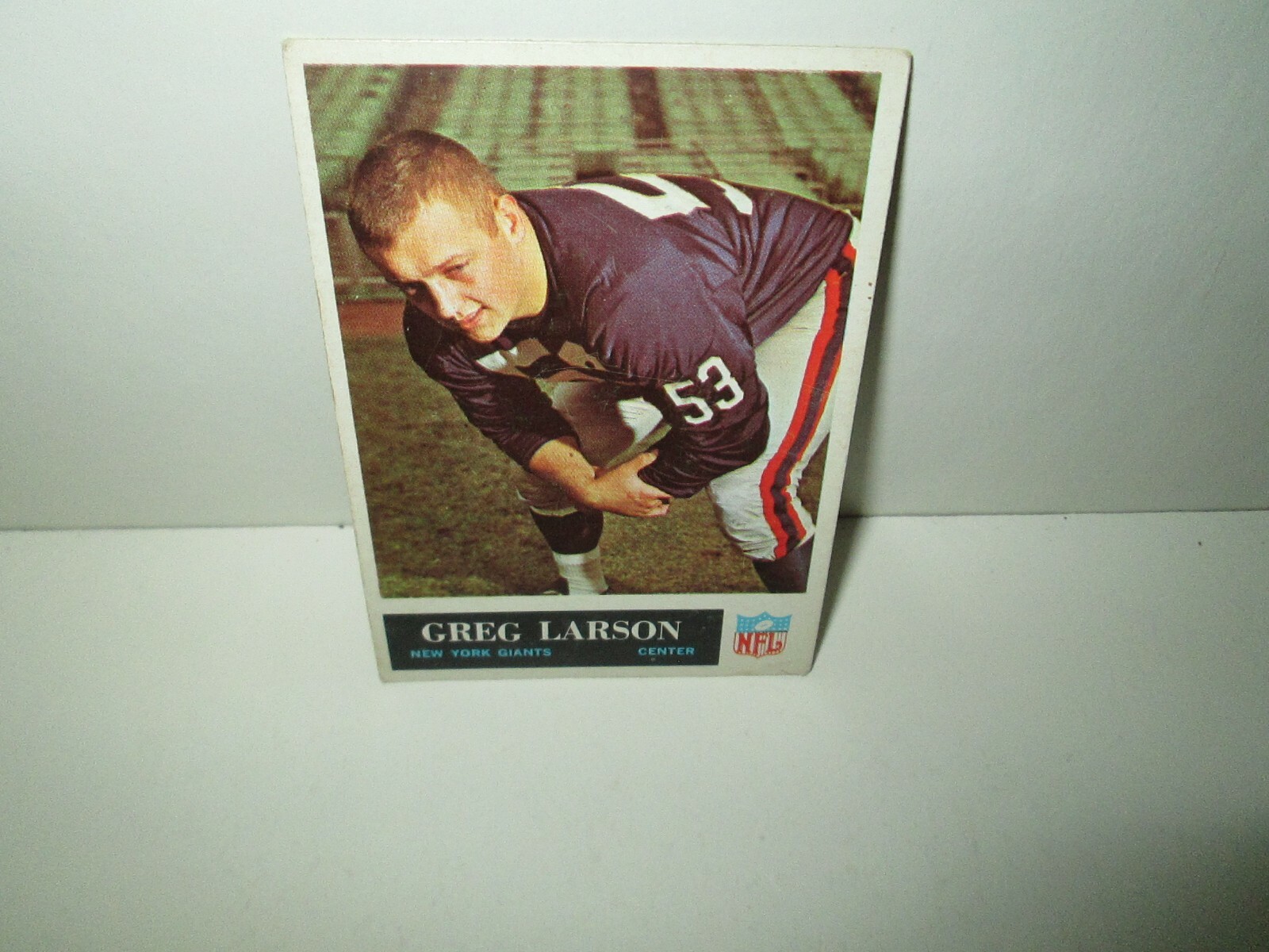 GREG LARSON 1965 FOOTBALL CARD Philadelphia #118 Rookie Rc NEW YORK ...