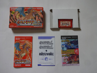 Pocket Monsters Fire Red Nintendo GAMEBOY ADVANCE GBA Pokémon 2005 w ...