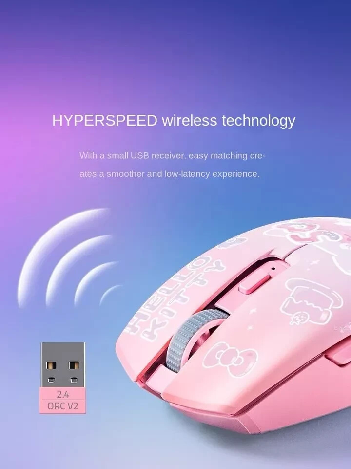 Razer x Sanrio Hello Kitty 50th Anniversary Kuromi Orochi V2 Wireless ...