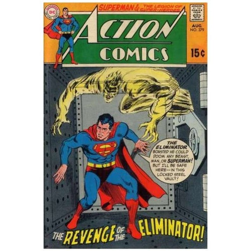 Action Comics #379 - 1938 series DC comics Fine Full description below ...