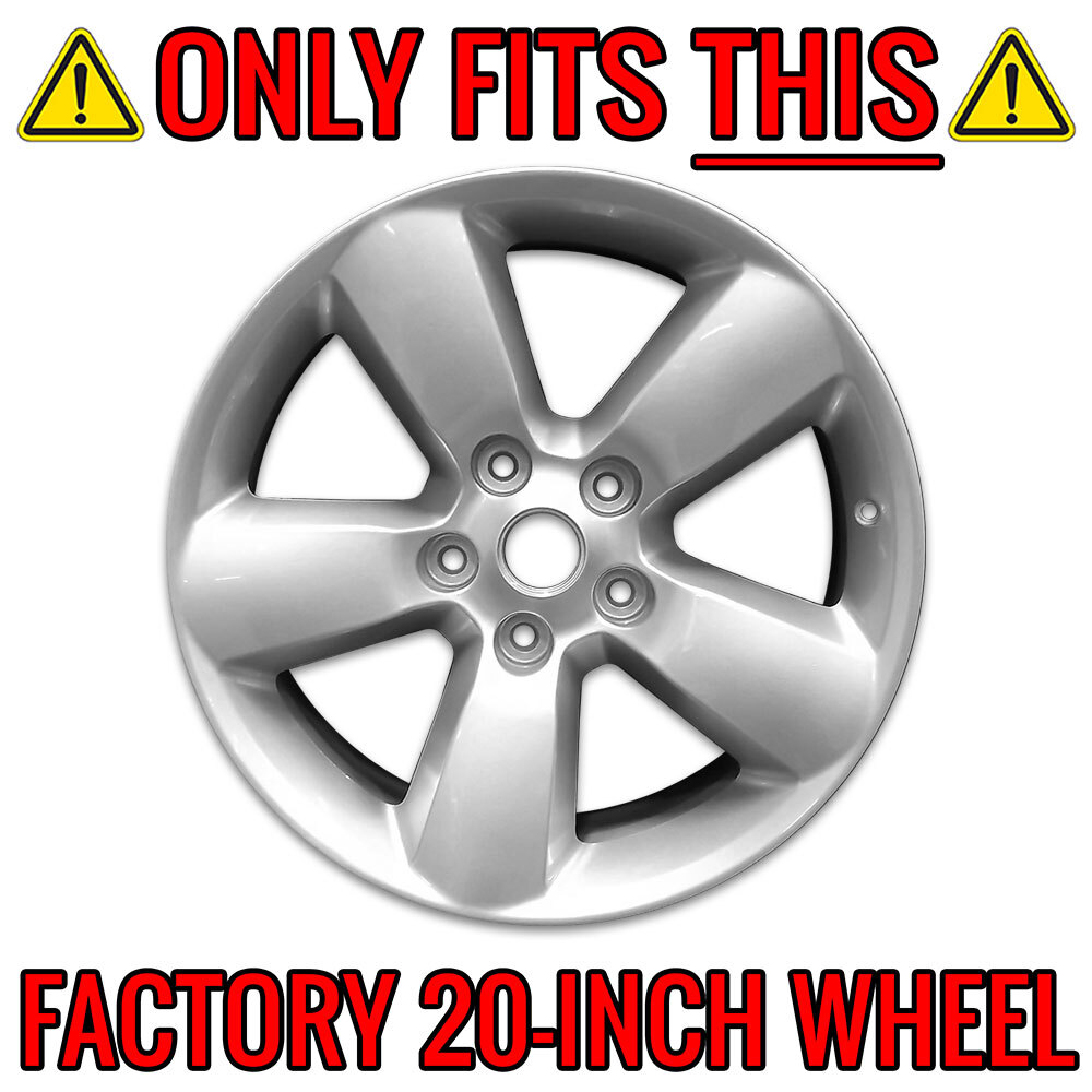 4 CHROME 20" Wheel Skins Hub Caps 5 Spoke for Dodge Ram 1500 Truck ...