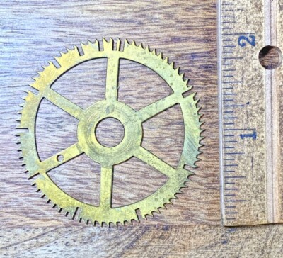 Antique Clock Movement Count Wheel (51.95mm Dia, 8.10mm Inner Dia ...