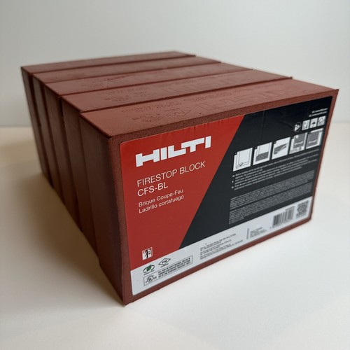 Hilti CFS-BL Firestop Block Brick - 5 Bricks Sold As 1 Lot FIRE STOP ...