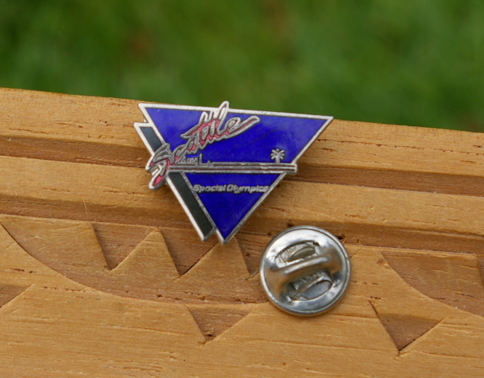 Seattle Area Special Olympics WA 1" Silver Tone Metal & Enamel Lapel ...