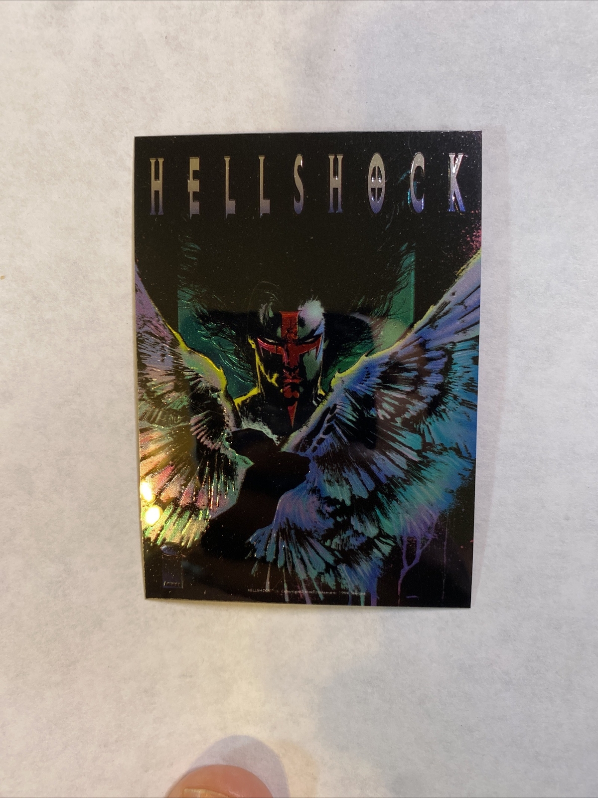 COMIC IMAGES - HELLSHOCK #1 FOIL CHROMIUM PROMO CARD 1994 - JAE LEE | eBay