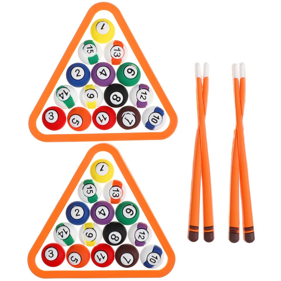 2 Sets Billiards Cake Topper Pool Table Decoration Dad Man Billar | eBay