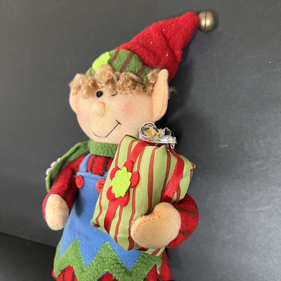Posable Shelf Sitter Elf Long Legs 23” Santas Helper Christmas Holiday ...