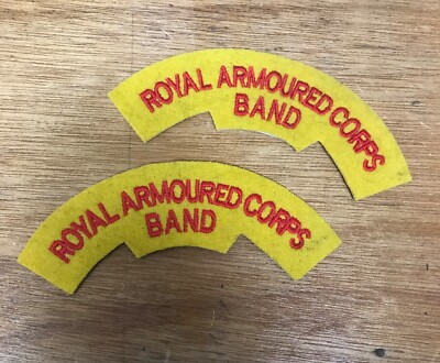 Royal Armoured Corps Band RAC Band Shoulder Titles, FAD No 2 Service ...