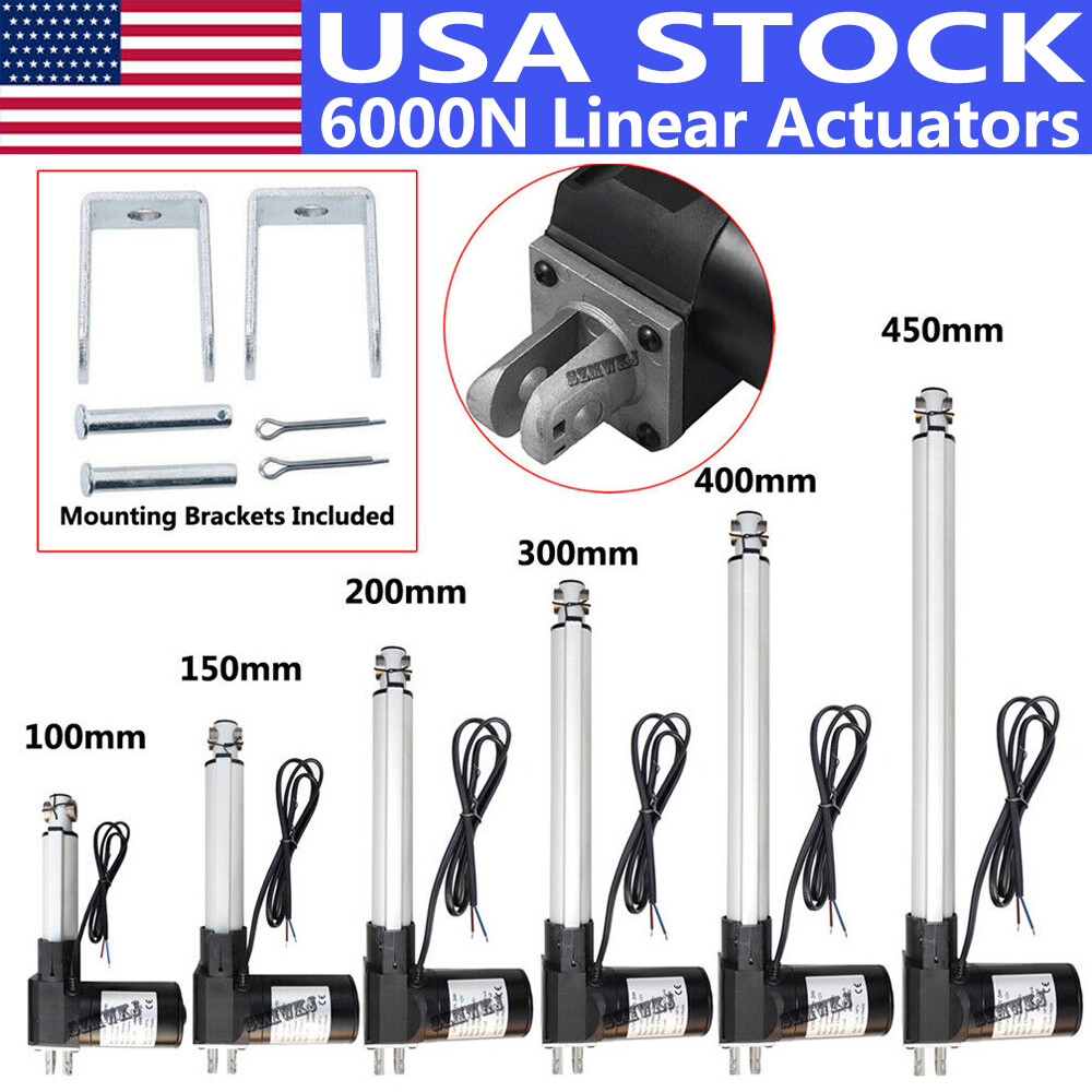 Linear Actuator 12v INTBUYING 24V Linear Actuator 6000N Electric Motor ...