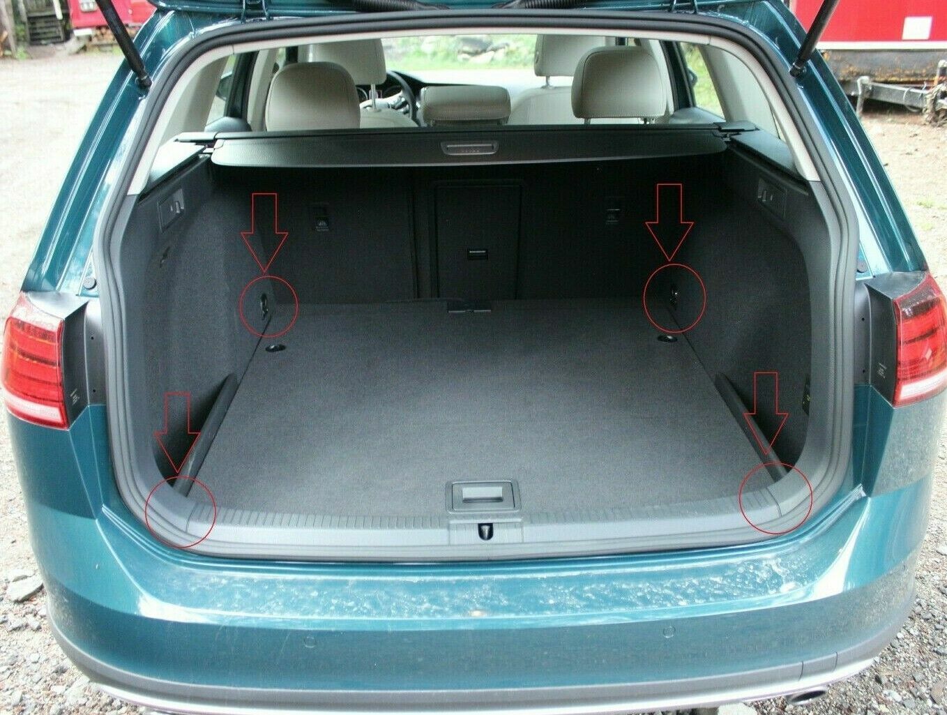 Rear Trunk Floor Style Cargo Net for VW Volkswagen Golf Alltrack 2017 ...