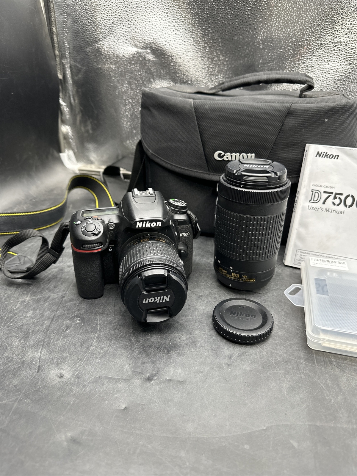 Nikon D7500 20.9MP 4K DSLR Camera Kit, 2 Lens, 3 Batteries (Shutter ...