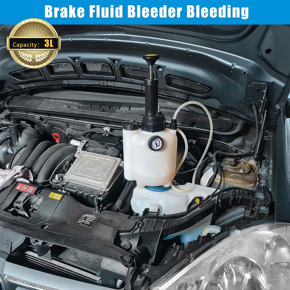 3L Pneumatic Vacuum Brake Fluid Bleeder Liquid Tool Kit Brake Oil ...