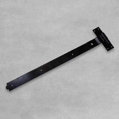 760mm/30" Cranked Band & Hook Plate Black Painted Heavy Duty Gate Hinge ...