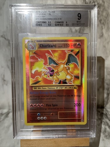 Charizard 11/108 Evolutions Reverse Holo BGS 9 w/subgrades | eBay