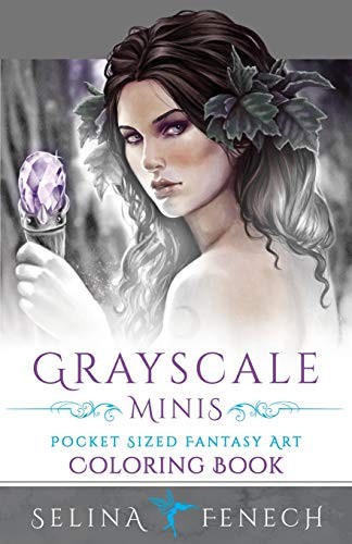 GRAYSCALE MINIS - POCKET SIZED FANTASY ART COLORING BOOK By Selina Fenech *NEW* 9780648215653| eBay