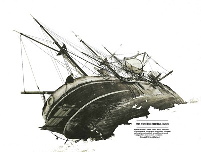 Ernest Shackleton Men Wanted for Voyage!; Hi Resolution Beautiful! | eBay