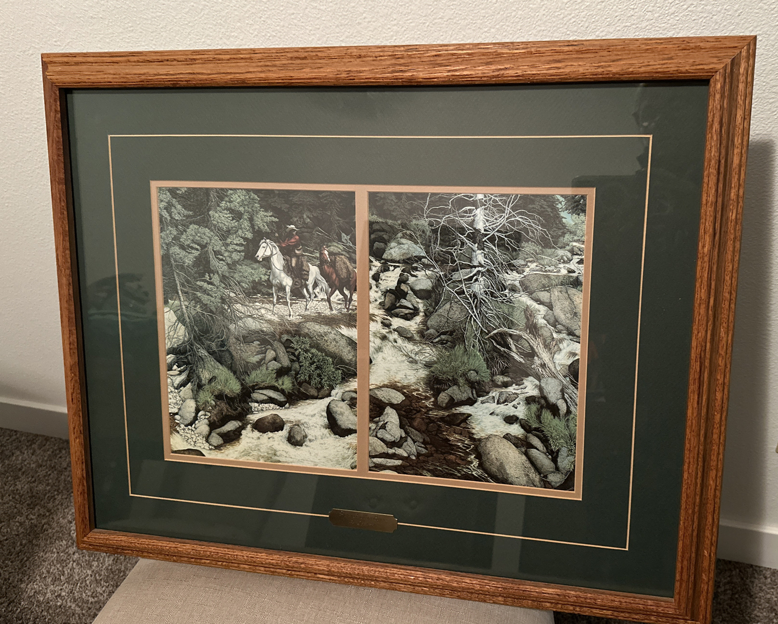Bev Doolittle THE FOREST HAS EYES Green Matte & Beautiful Quality Oak Frame | eBay