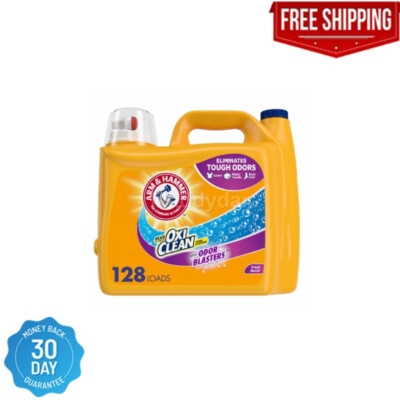 Arm Hammer Plus OxiClean Odor Blasters Fresh Burst, 128 Loads Liquid ...