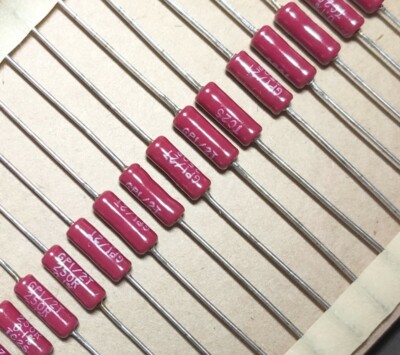 Lot of 2 Precision Resistive Products Resistors 250 Ohm 0.1% 1/2W 500mW ...