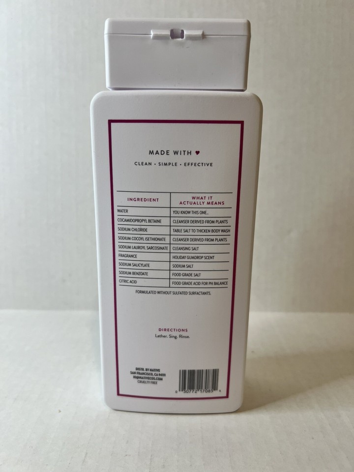 Native HOLIDAY GUMDROP Body Wash 18 fl oz LIMITED EDITION Brand New | eBay